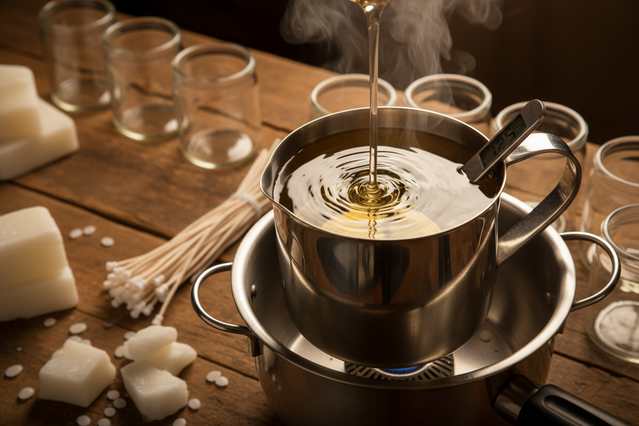 How Much Wax Per Candle | The Flaming Candle