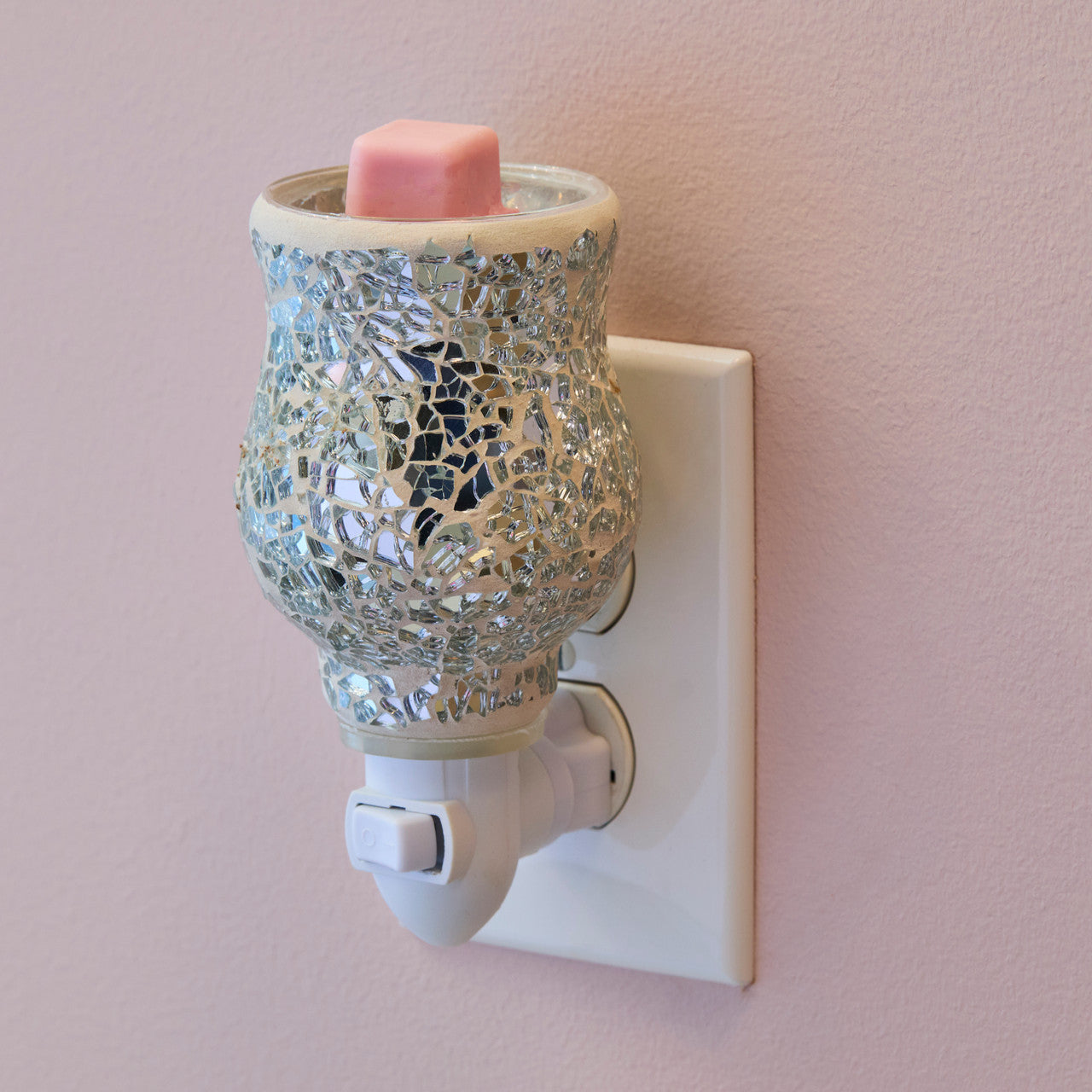Reflection Glass Mosaic Pluggable Fragrance Warmer - Candle Accessories ...